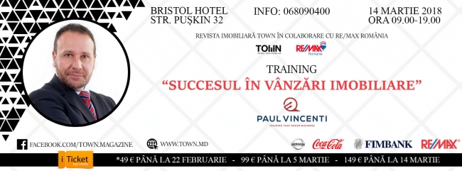 Training: Vanzari imobiliare de succes cu Paul Vincenti