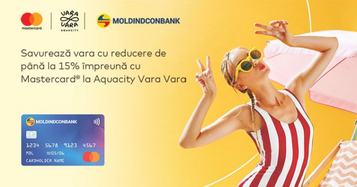 Savureaza reduceri de pana la 15% la Aquacity Vara Vara cu Moldindconbank si Mastercard
