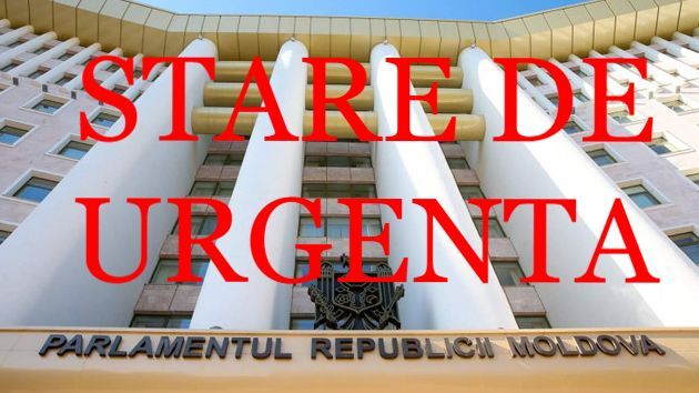 Ultima ora. Starea de urgenta pe intreg teritoriul Republicii Moldova ...