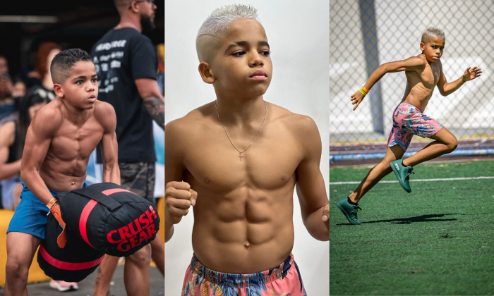 El e pustiul supranumit mini Hulk. Are 12 ani, dar alearga 5 kilometri ...