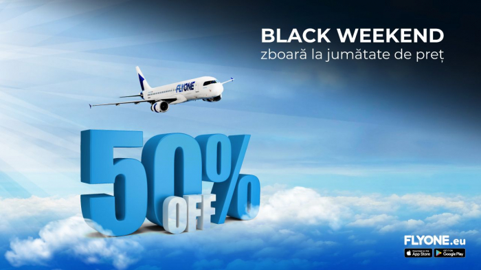 FLYONE: Bilete avia la JUMATATE DE PRET de Black Friday!
