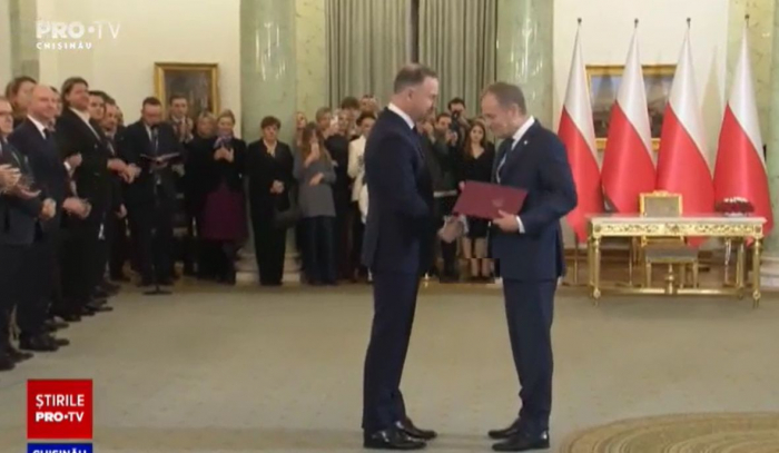 Donald Tusk a depus juramantul si a devenit noul premier al Poloniei: a ...