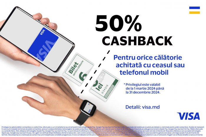 Calatoriile cu transportul public sunt mai placute cu Visa