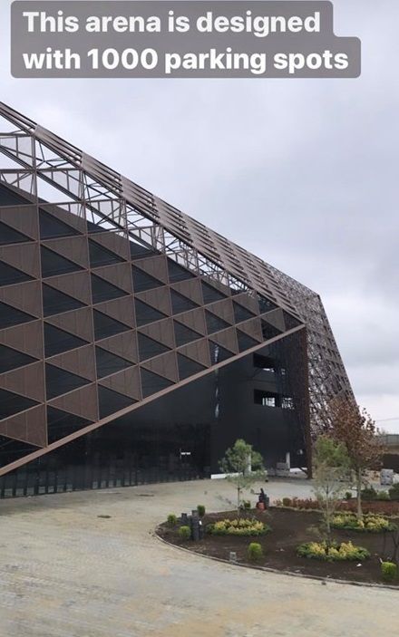 Cum arata, din interior, Arena Chisinau: este un teren pentru volei ...