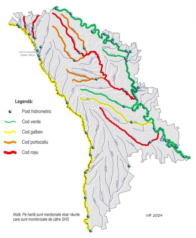 Avertizare hidrologică: Nistrul, Prutul și alte râuri au „ape mici ...