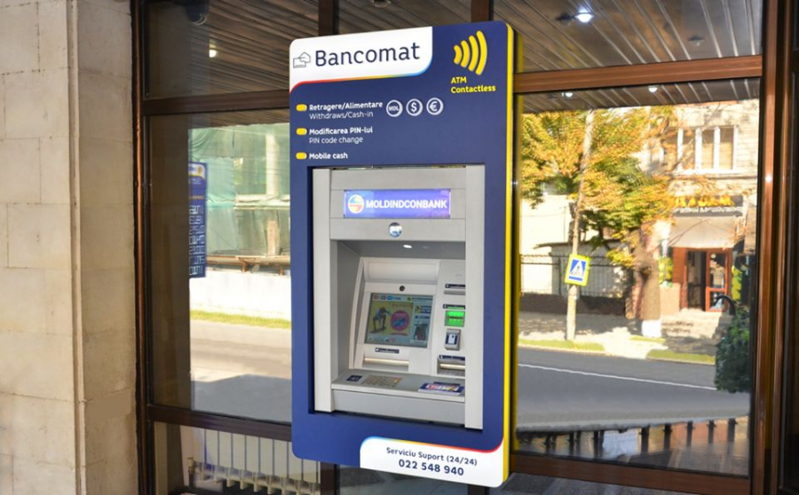 Moldindconbank a lansat primul bancomat in tara care accepta cardurile ...