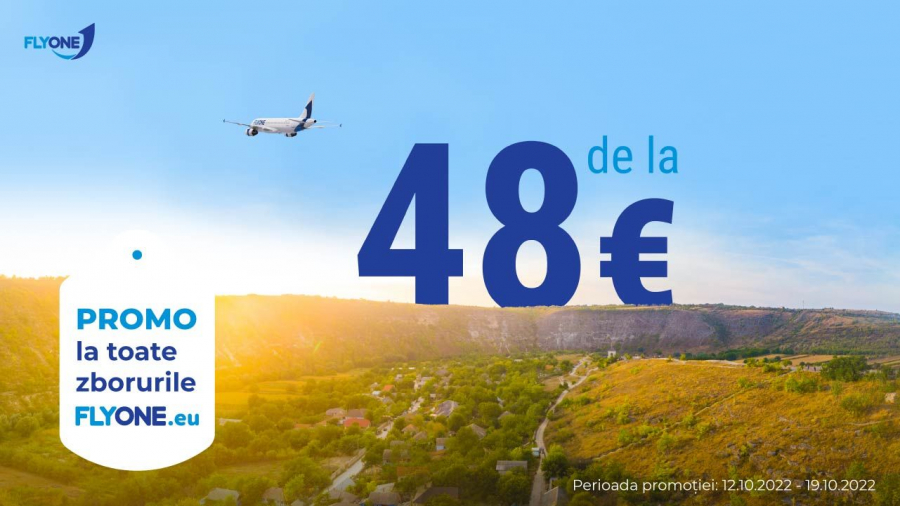 PROMOTIE - super pret la toate destinatiile FLYONE!